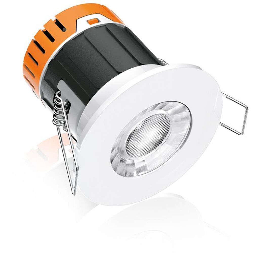 4.5W Dimmable LED Downlight - Warm White, 60 Deg Beam, IP65, 70mm Depth ...