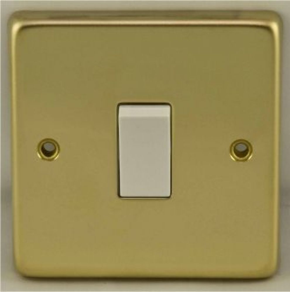Polished Brass Light Switch | 2 Way, 10A | Stainless Steel range by ...